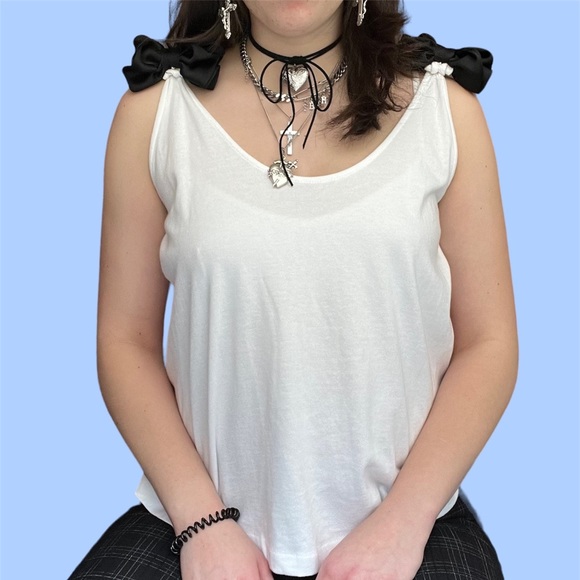 Zara | Tops | Balletcore Coquette Zara White Cropped Tank Top With ...